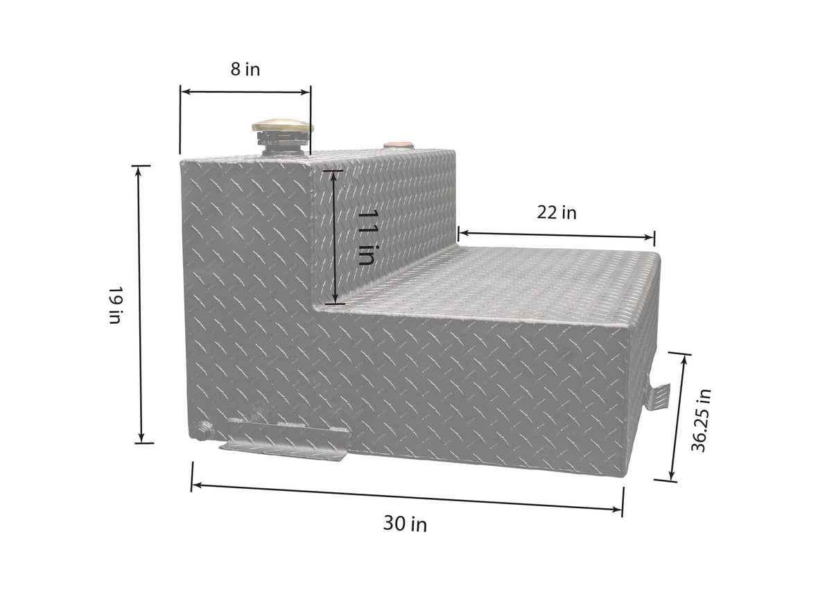 L-Shaped Transfer Tank - 47 Gallon | Fuel Transfer Tank | CTA ...