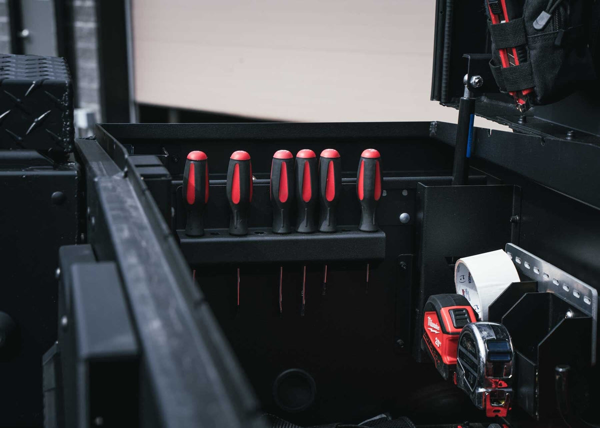 Aluminum Screw Driver Rack | Chandler Truck Accessories